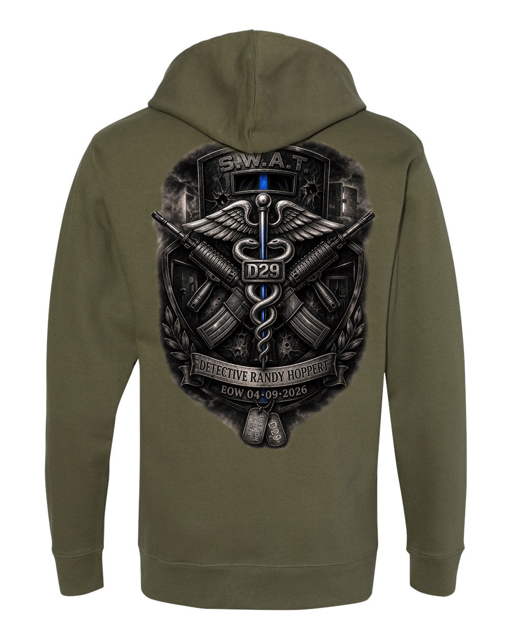 DETECTIVE RANDY HOPPERT TRIBUTE HOODIE – Rush Ten Eight